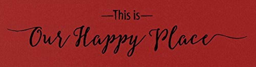 This is Our Happy Place Script Wall Decal Vinyl Lettering, 36 x 7 ...