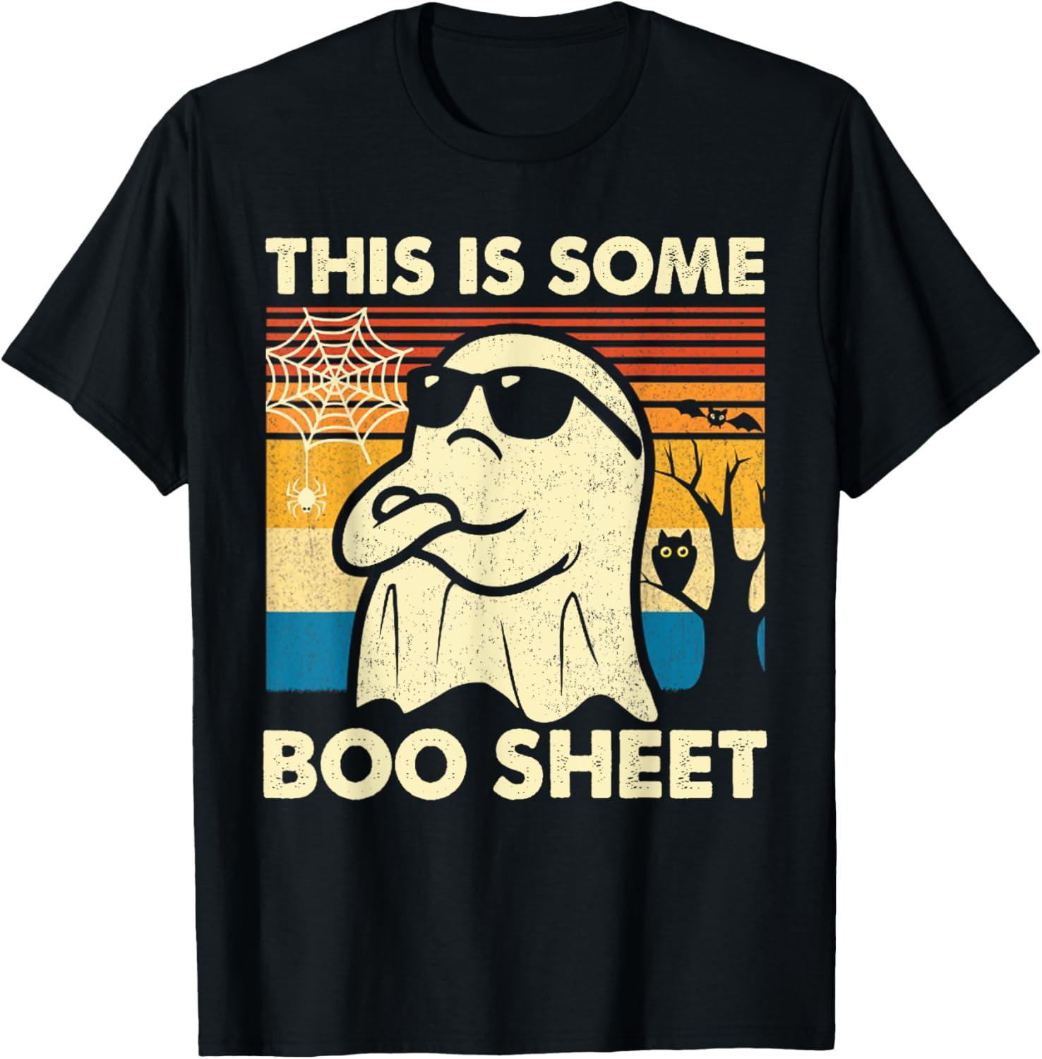 This is Some Boo Sheet Ghost Retro Funny Halloween Men Women T-Shirt ...