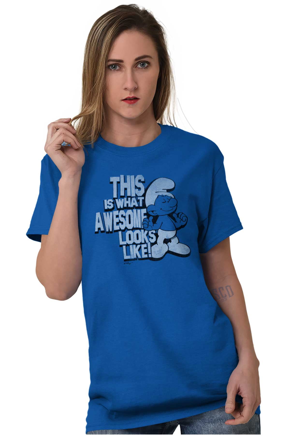 This is What Awesome Looks Like Smurf Men's Graphic T Shirt Tees Brisco ...