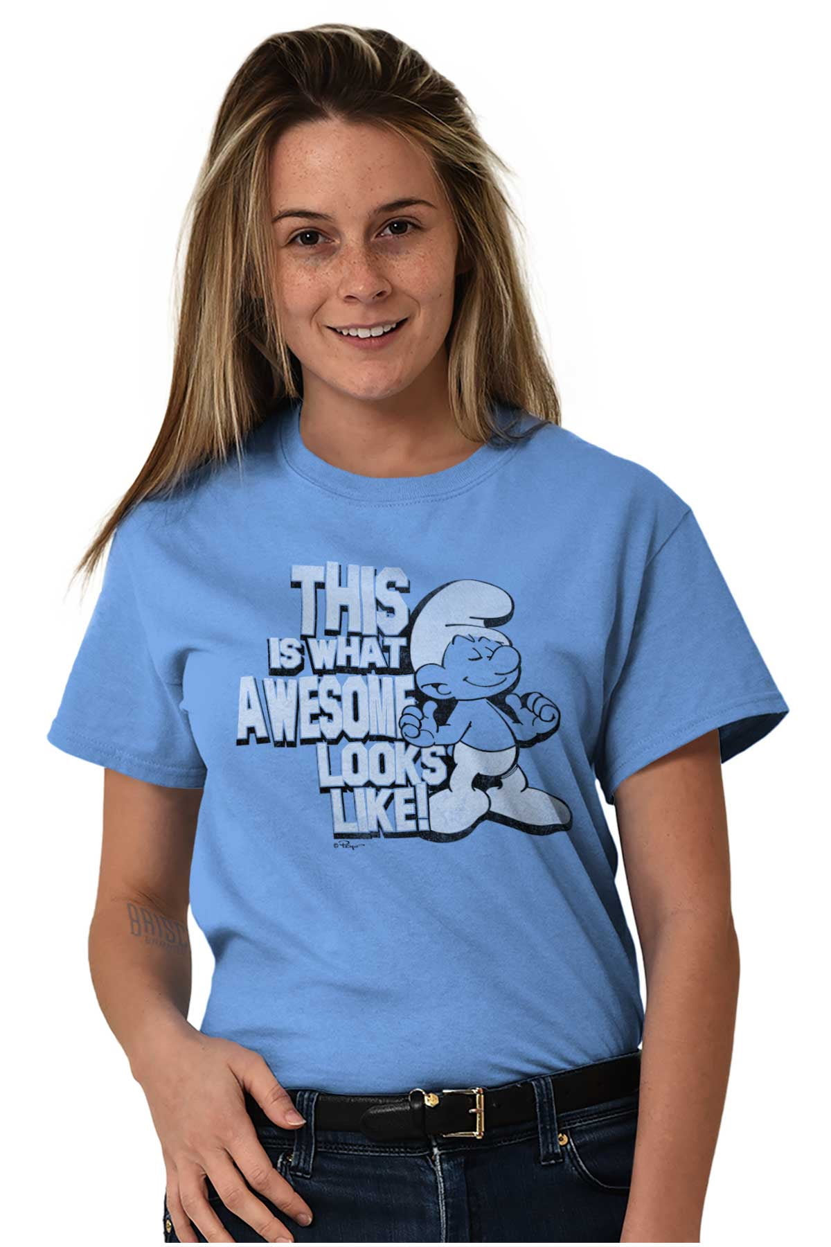 This is What Awesome Looks Like Smurf Men's Graphic T Shirt Tees Brisco ...