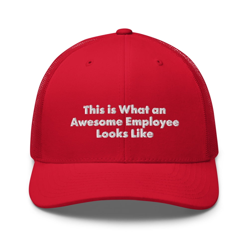 This is What an Awesome Employee Looks Like Trucker Cap- Embroidery ...