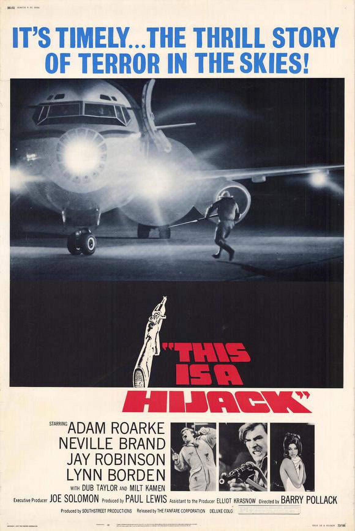 This is a Hijack - movie POSTER (Style A) (11" x 17") (1973) - Walmart.com
