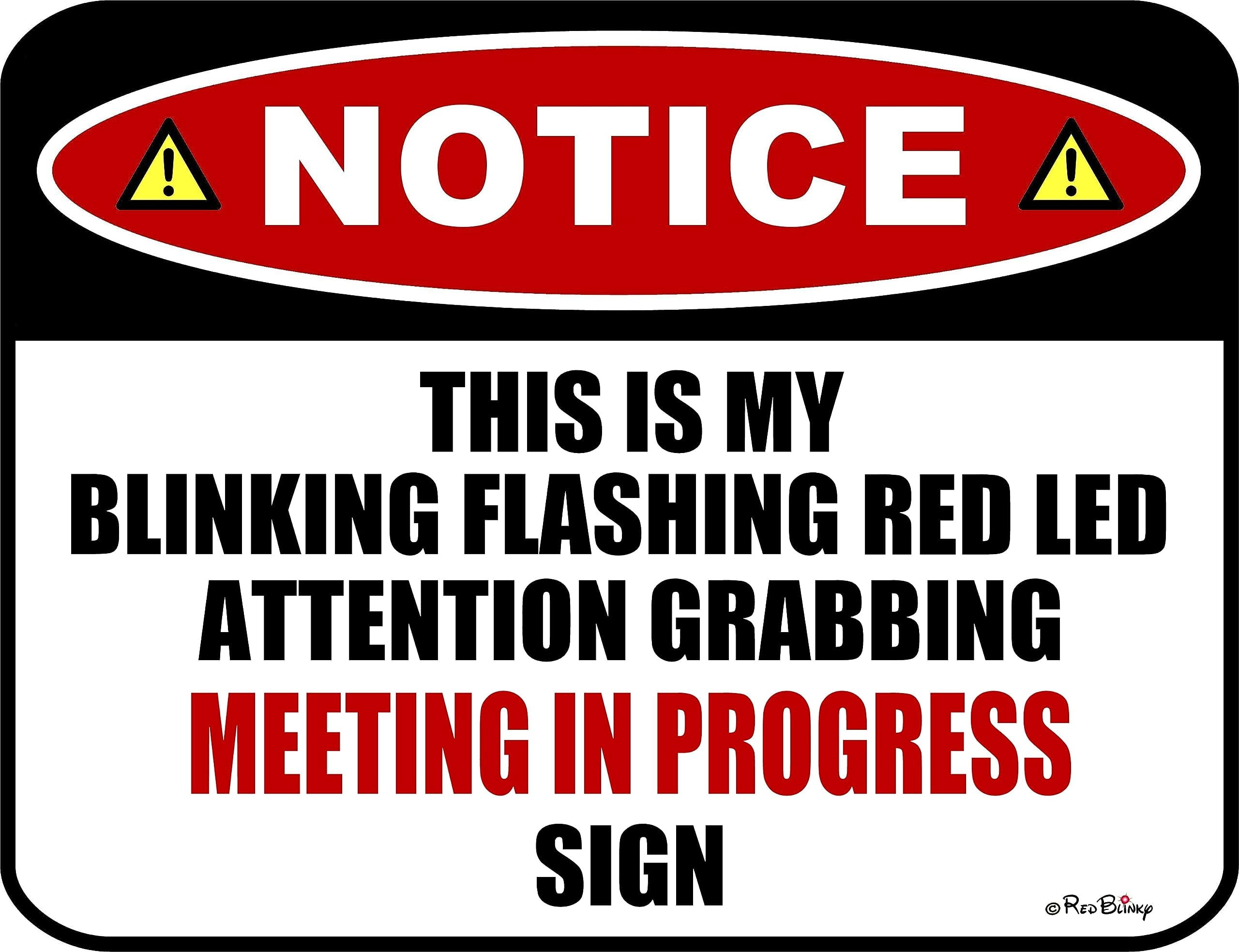 This is my Blinking Flashing Red LED Attention Grabbing Meeting in ...