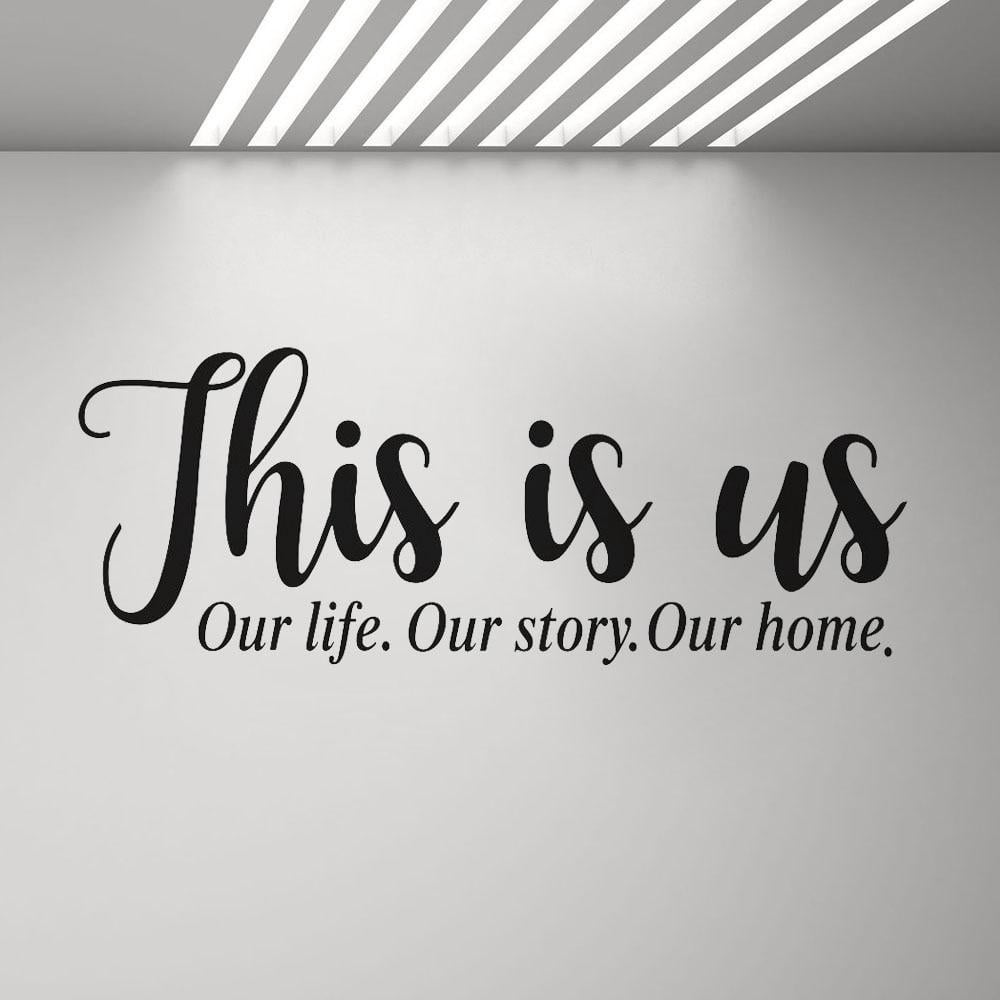 This is us Family Wall Decal Our Life Story Home Quote Art Stickers ...