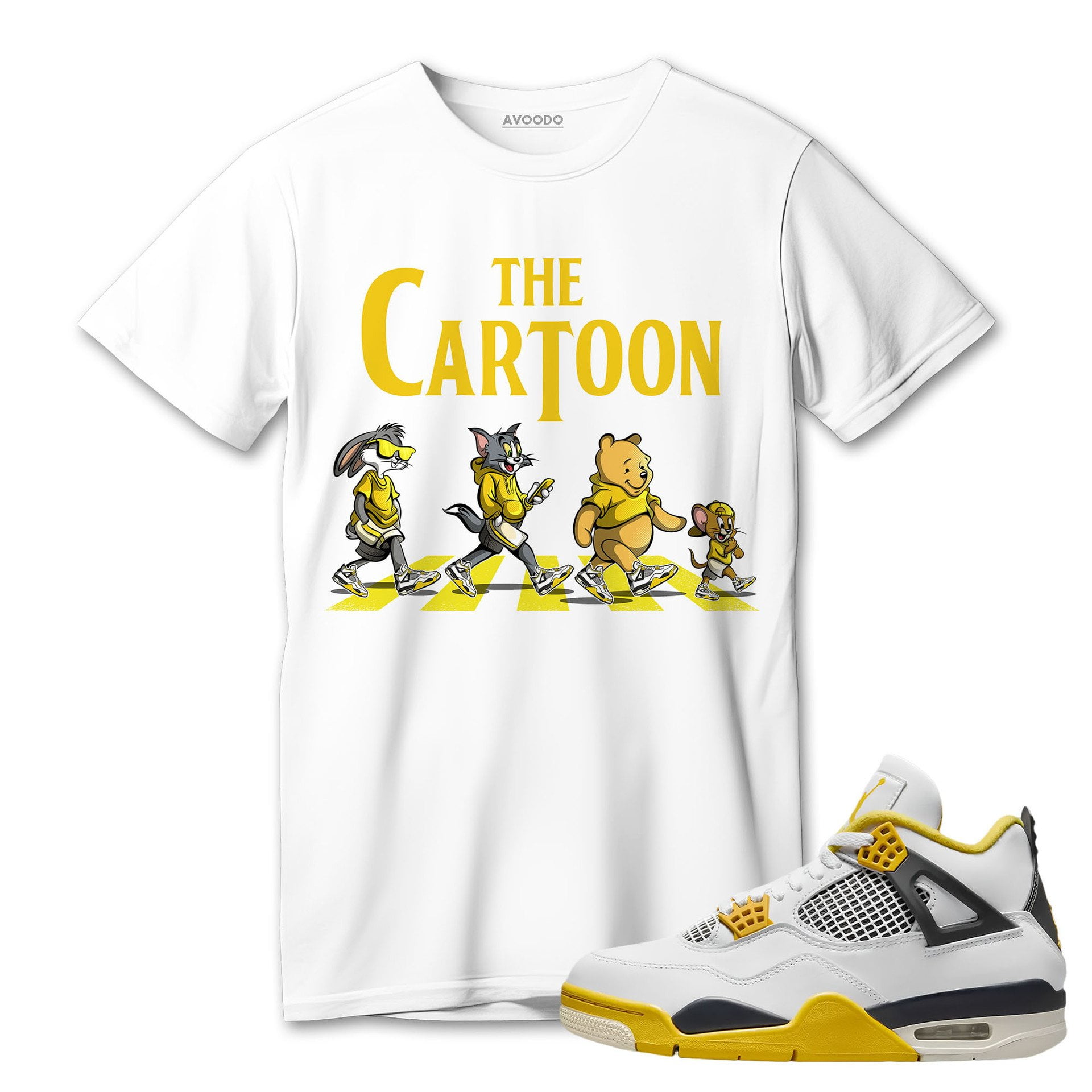 This shirt is a great choice for a party. AJ 4 Vivid Sulfur T-Shirt ...