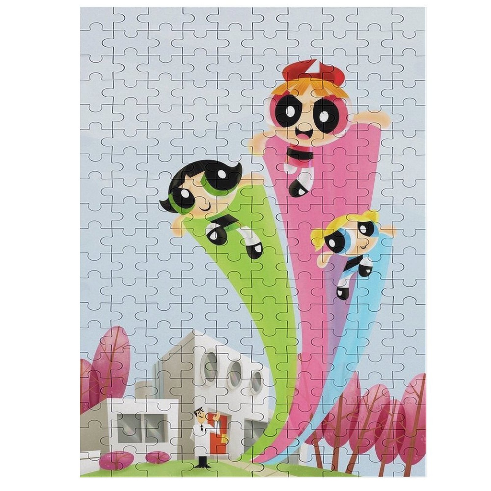 This toy puzzle is suitable for children aged 3+, the Powerpuff Girls ...