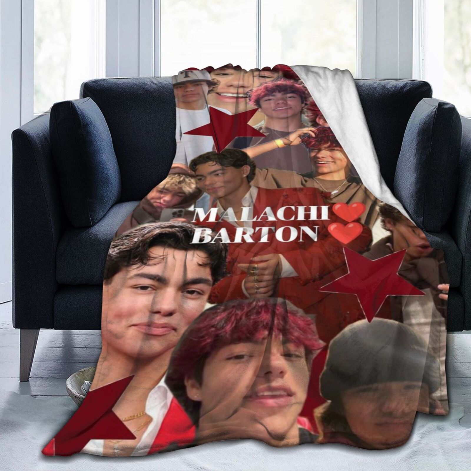 This ultra-soft Malachi Patton-themed blanket, featuring his unique ...