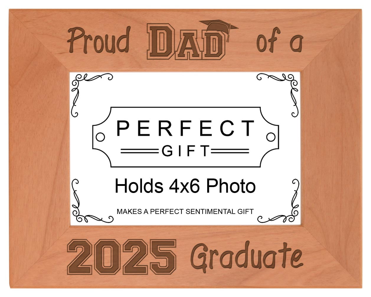 ThisWear 2025 Graduation Gifts for Proud Dad of a 2025 Graduate Wood ...