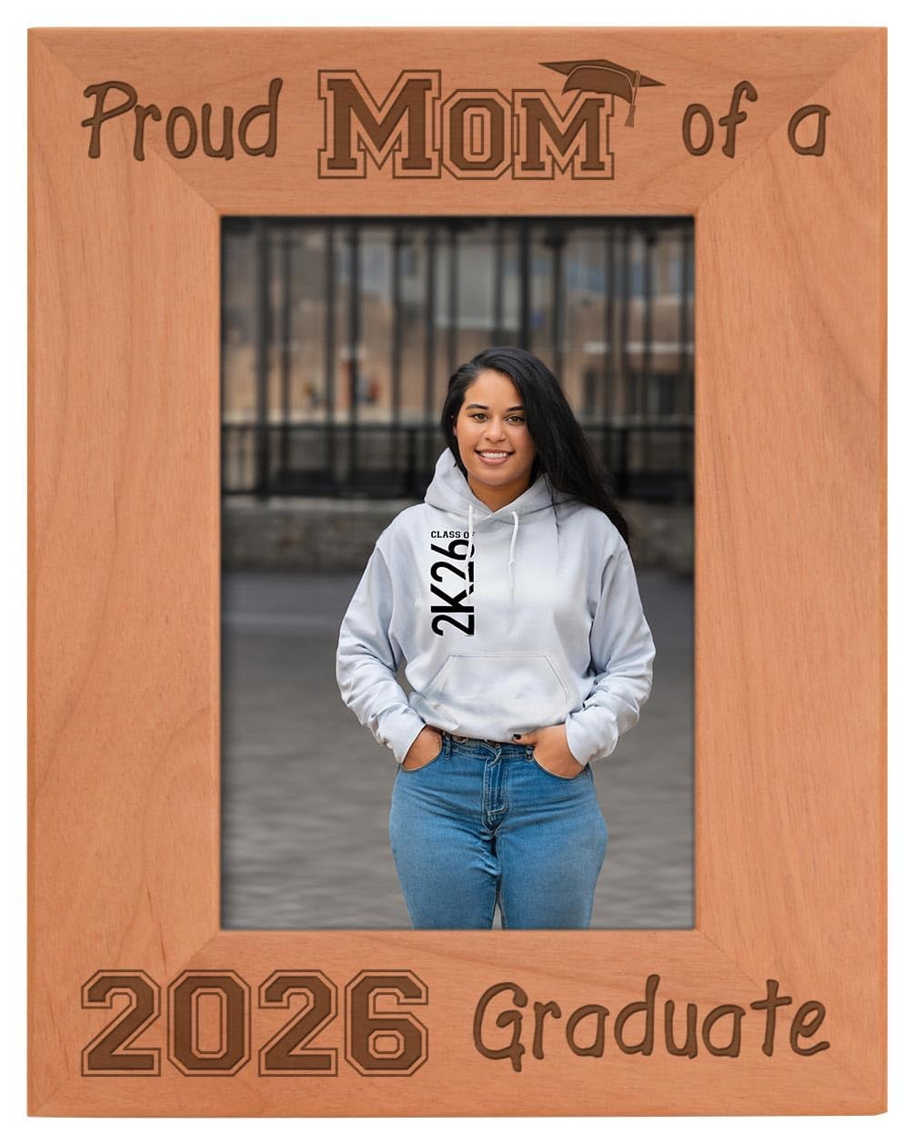 ThisWear 2026 Graduation Gifts For Proud Mom of a 2026 Graduate Wood ...