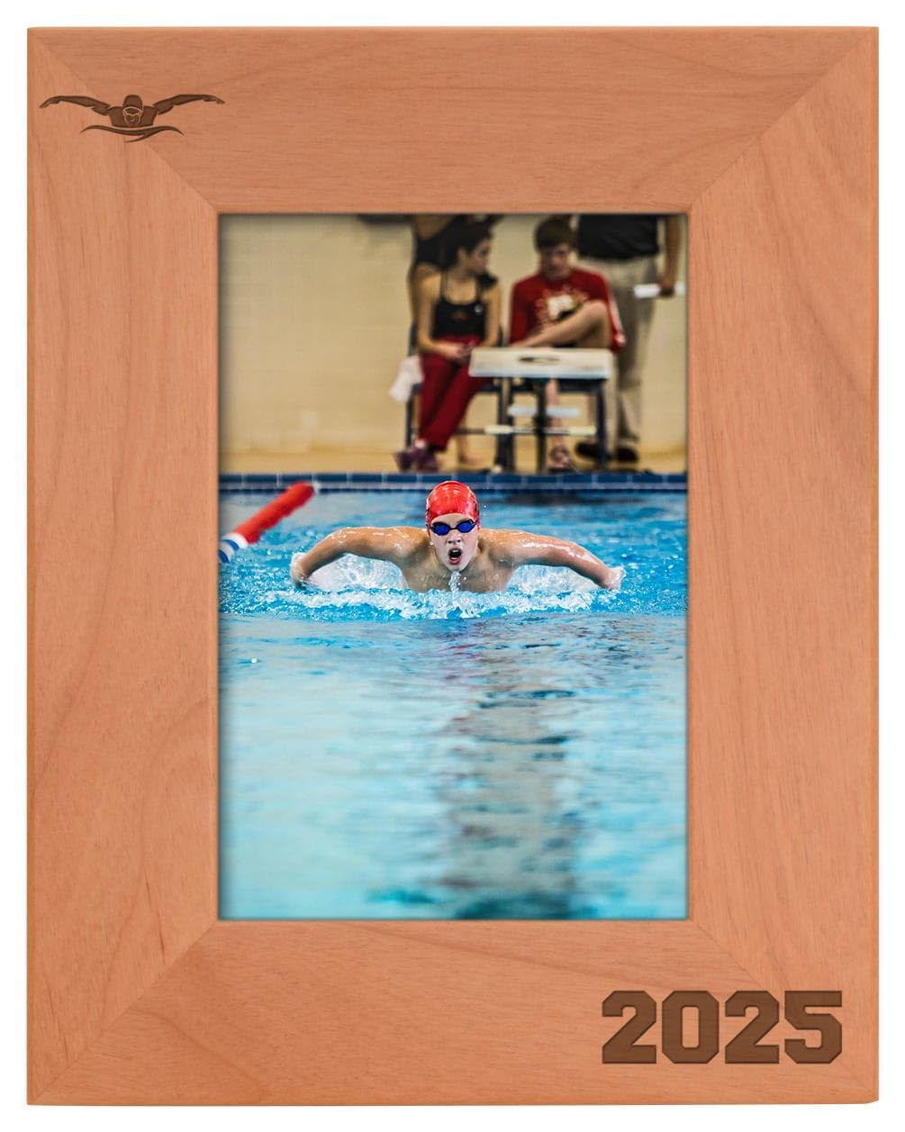 ThisWear 4x6 Swim Team Frame 2026 Swimming Team Wood Engraved Portrait ...