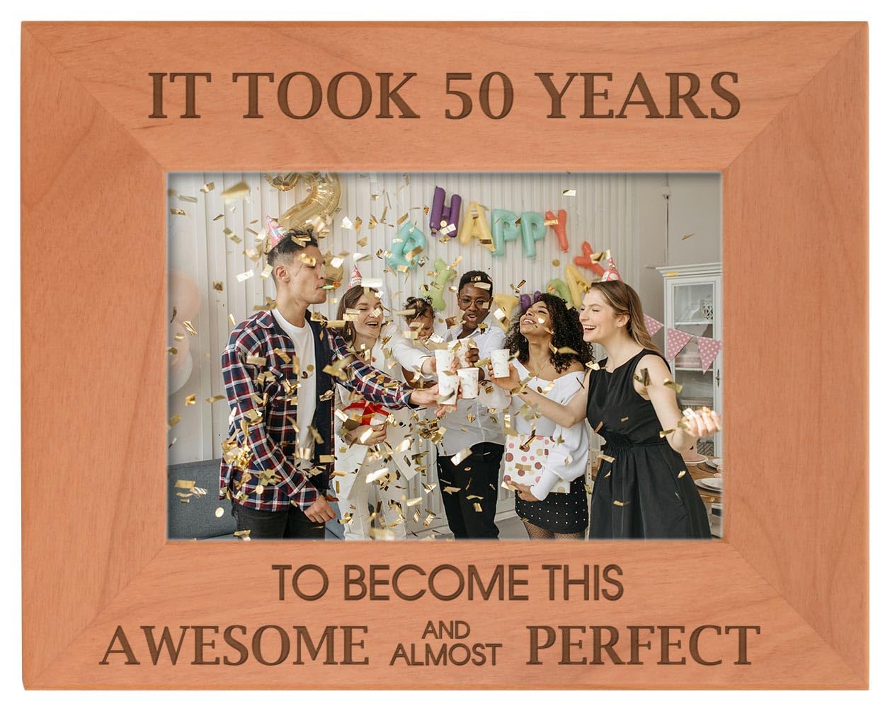 ThisWear 50th Birthday Gift It Took 50 Years Awesome Natural Wood ...
