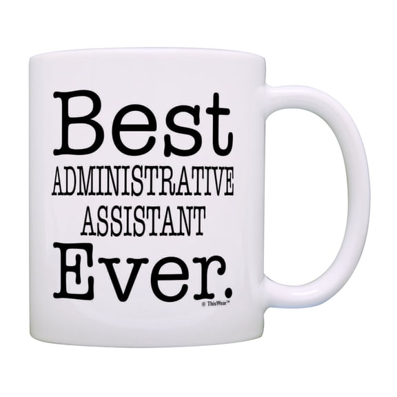 ThisWear Secretary Coffee Mug Administrative Assistant Ever Coworker ...