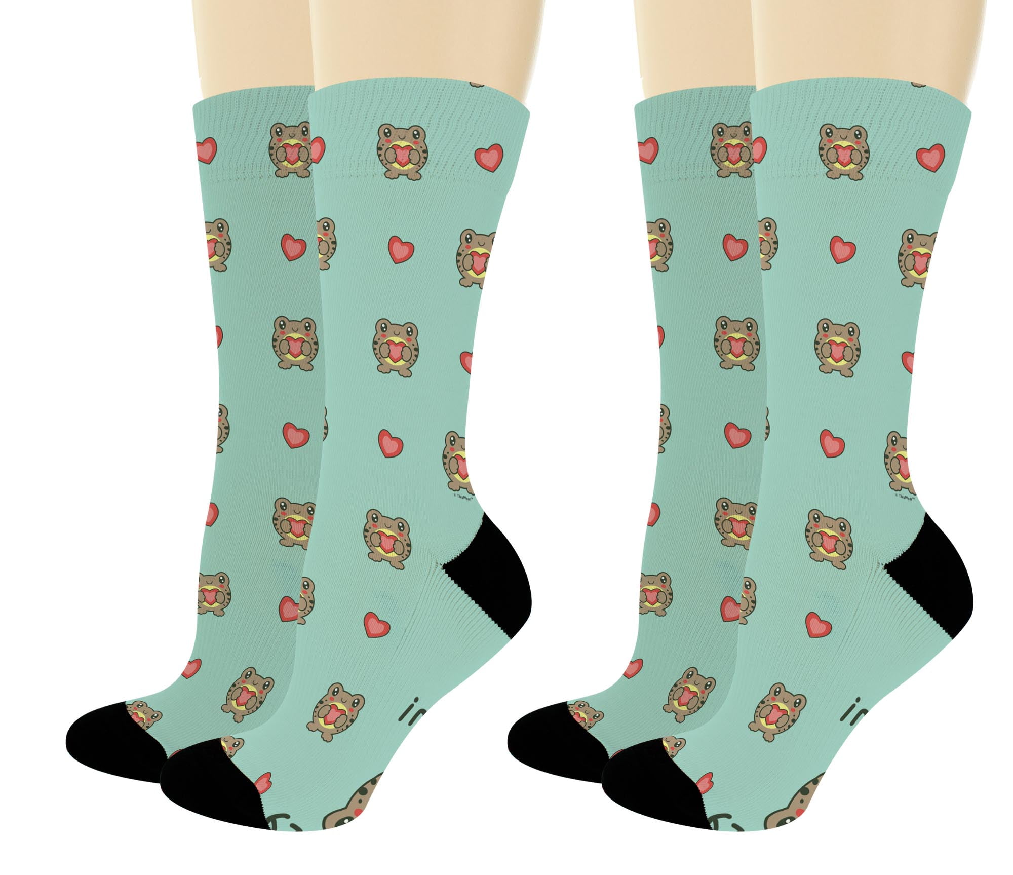 ThisWear Anniversary Gifts I Toadally Love You Toad Pun Socks Toad Crew ...