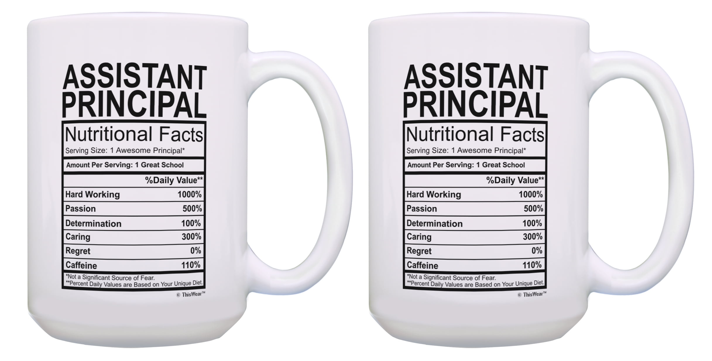 ThisWear Assistant Principal Mug Assistant Principal Nutritional Facts ...