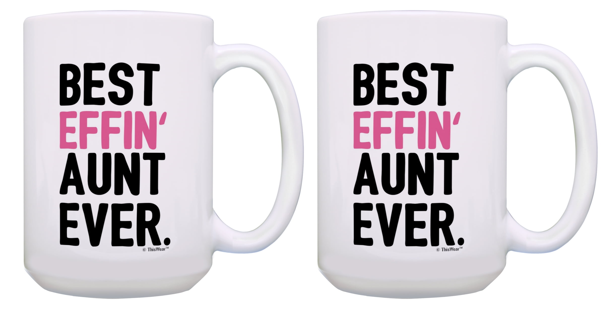 ThisWear Aunt Gift Set Best Effin Aunt Ever Cute Aunt Gifts Aunt Niece ...