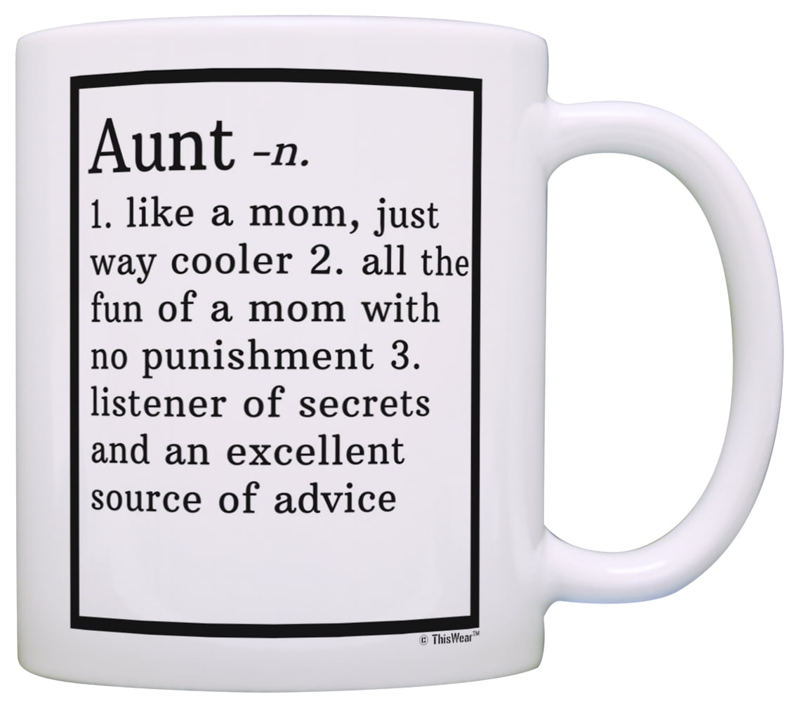 ThisWear Aunt Gifts Aunt Definition Aunt Coffee Mug Aunt Coffee Cup ...