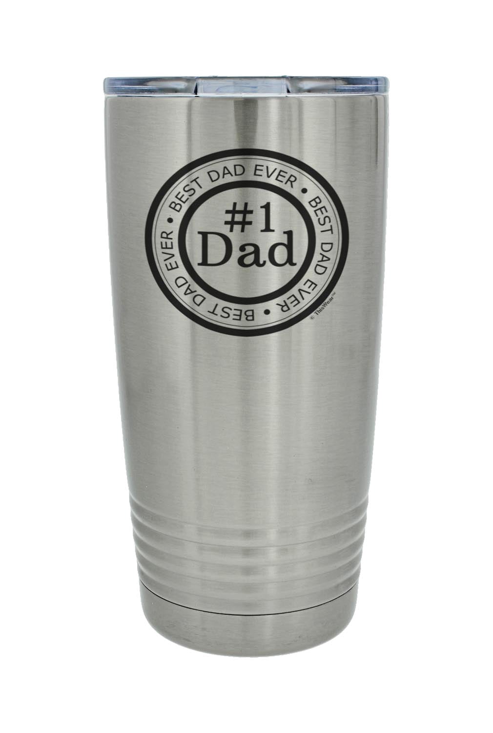 ThisWear Best Dad Gifts Number 1 Dad Best Dad Ever 20oz Stainless Steel ...