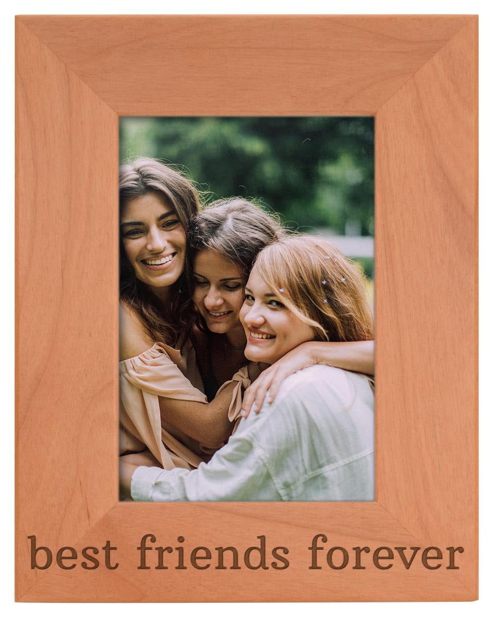 ThisWear Best Friends Forever Gift Besties BFF Gift Natural Wood ...