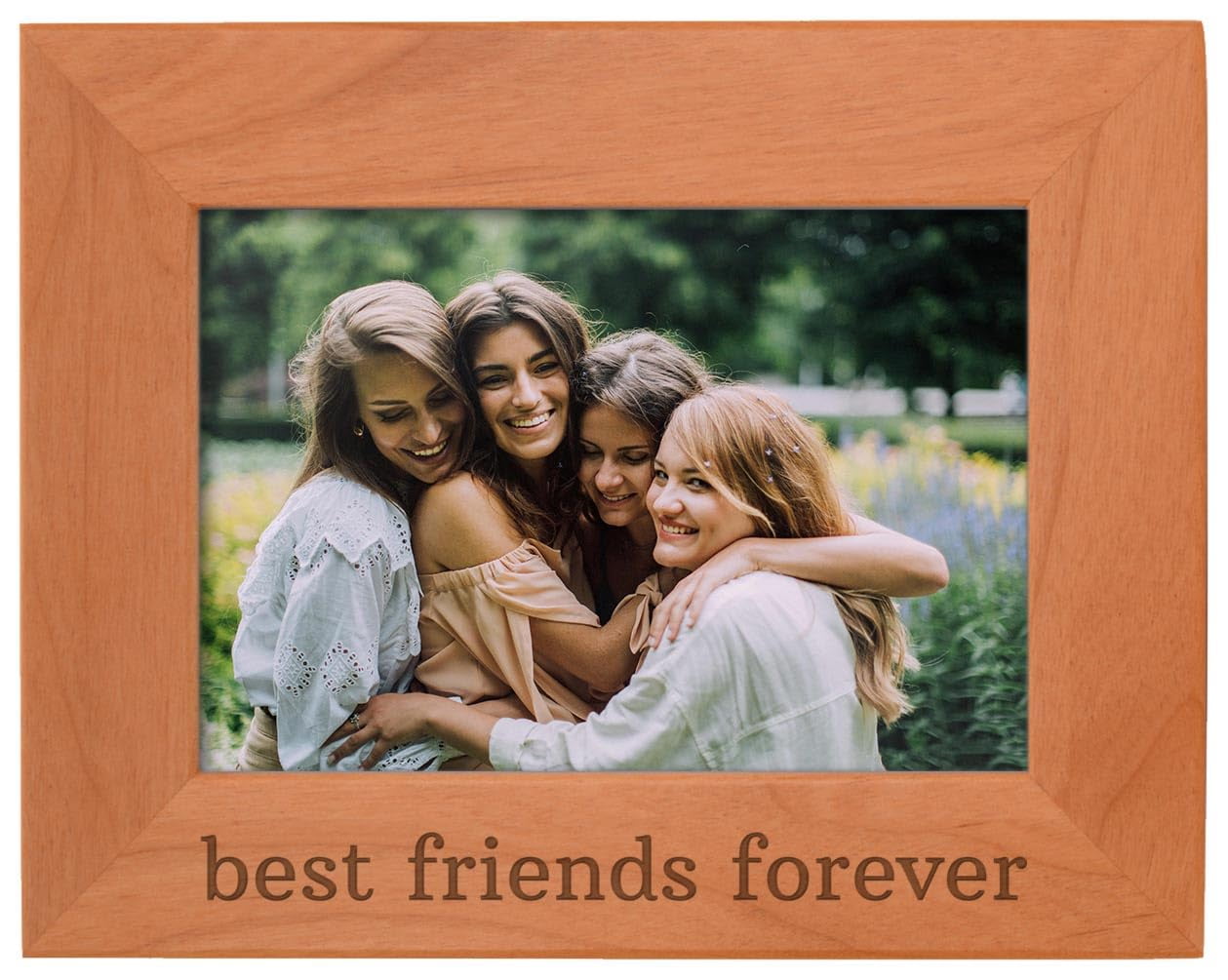 ThisWear Best Friends Forever Gift Besties BFF Gift Natural Wood ...