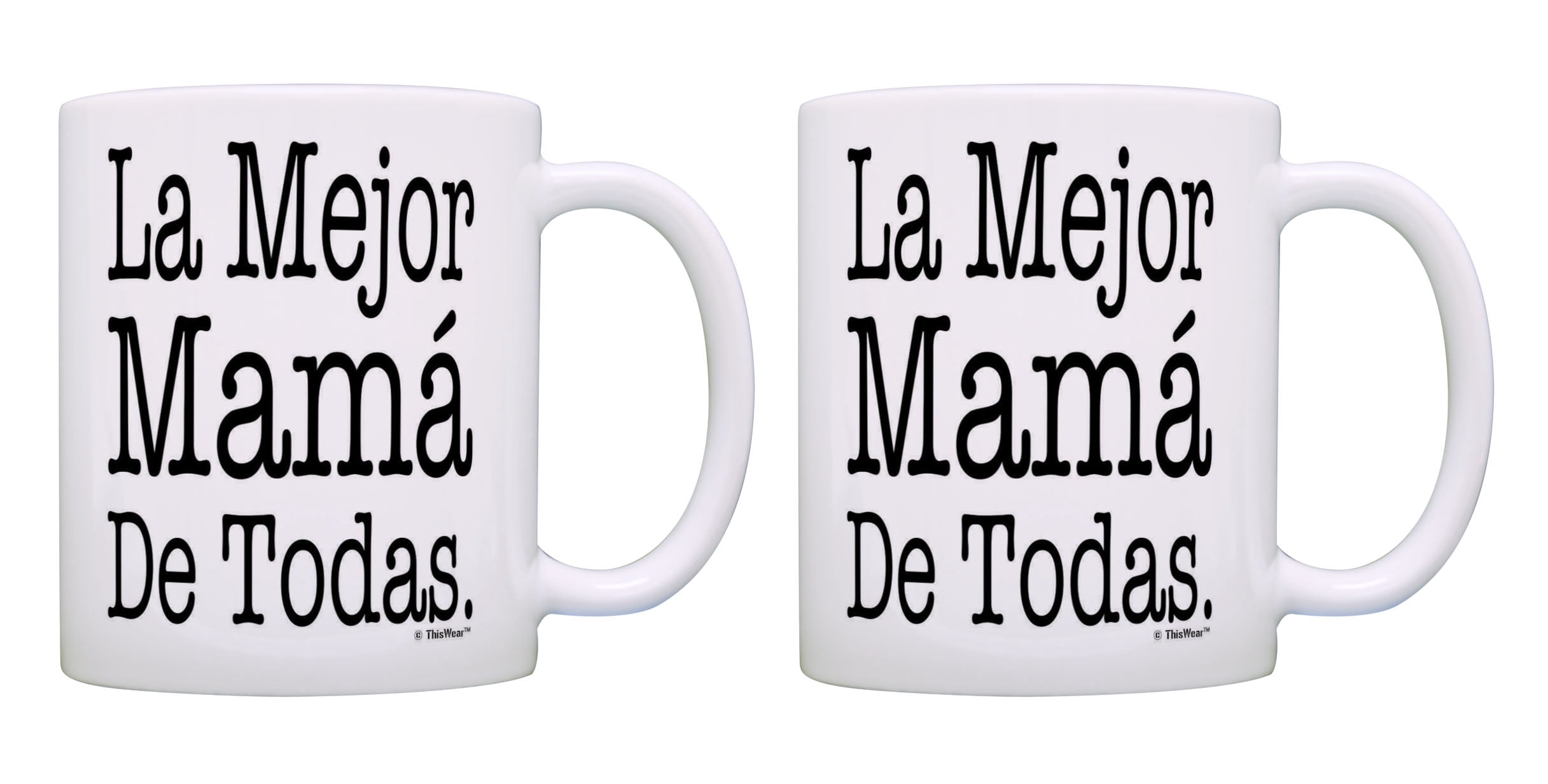 ThisWear Best Mom Mugs La Mejor Mama De Todas Mom Mug Set Mom Cup Set ...