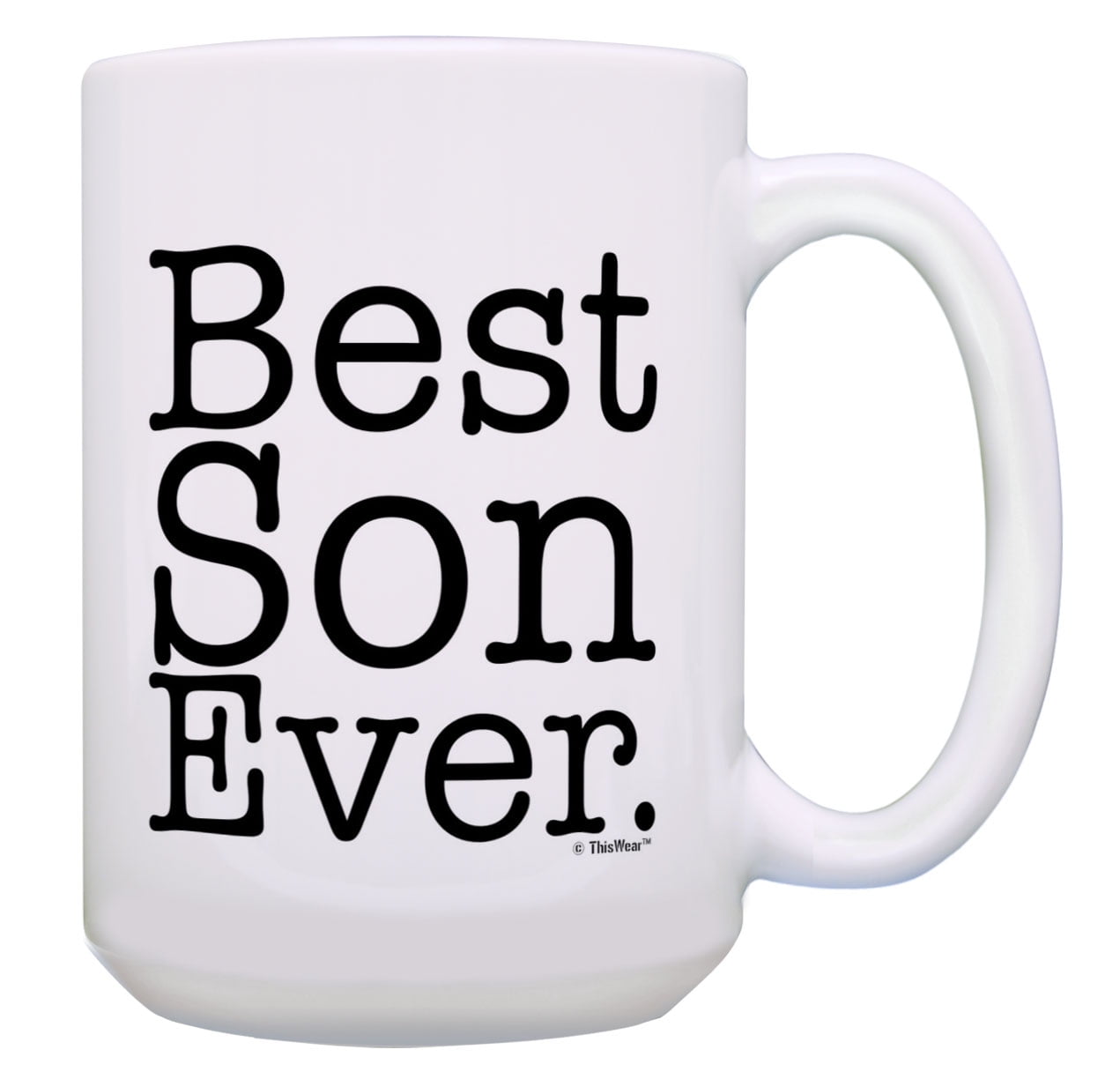 ThisWear Best Son Mug Best Son Ever Dad Son Gifts Mother Son Gifts 15oz ...