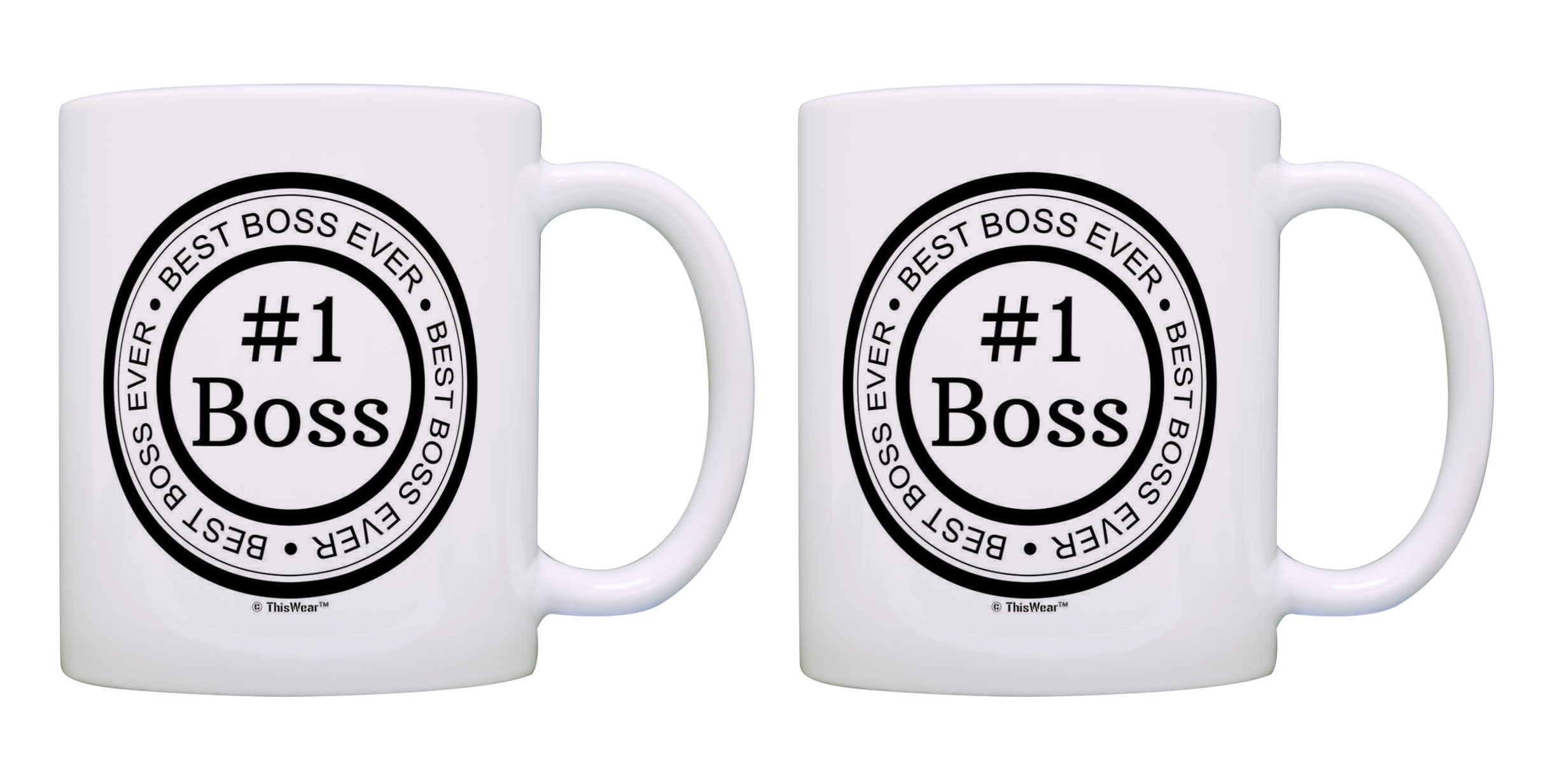ThisWear Birthday Gifts for Boss #1 Boss Best Boss Ever Coffee Mugs 11 ...