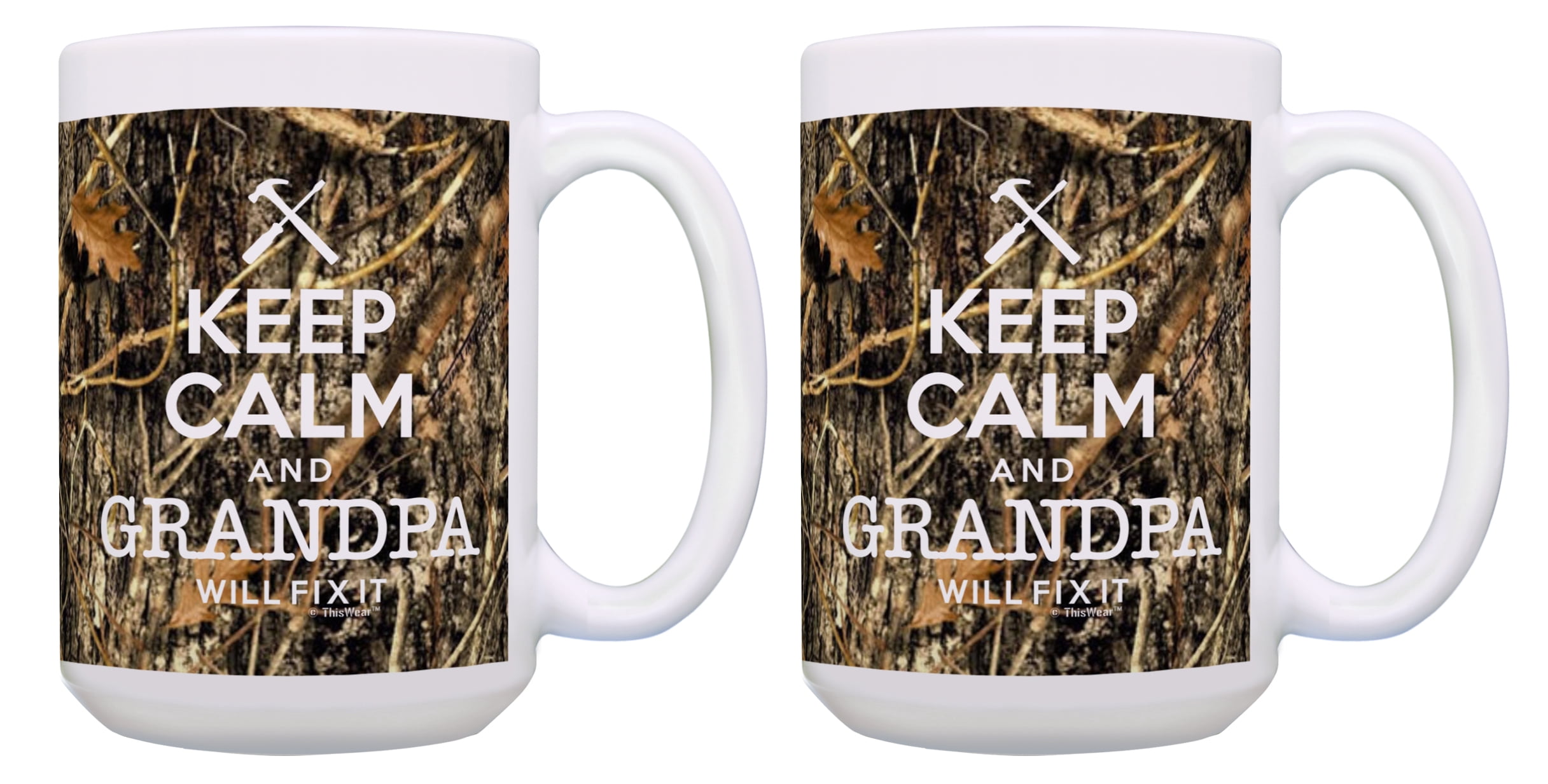 ThisWear Camo Grandpa Gifts Keep Calm and Grandpa Will Fix It Awesome ...