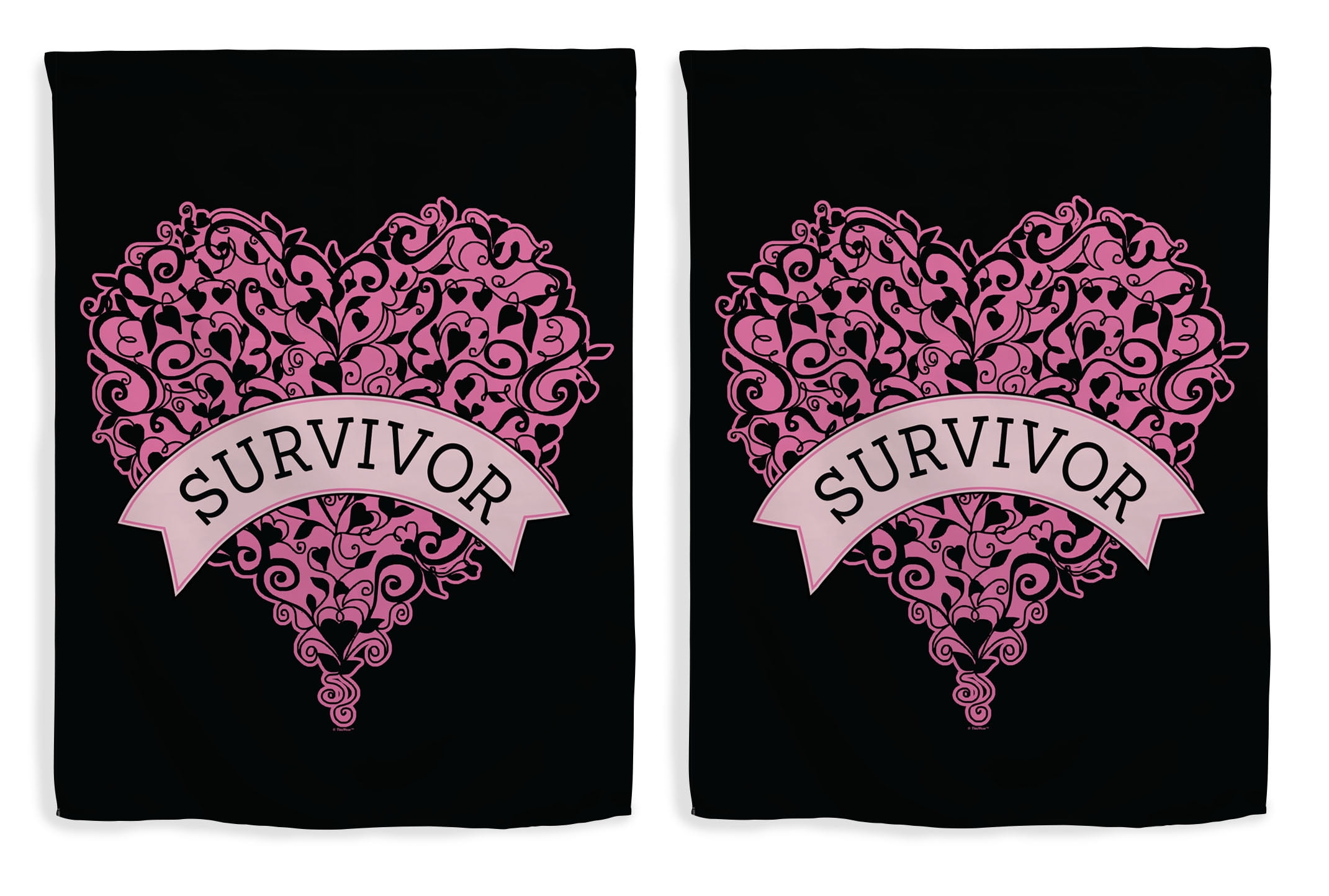 ThisWear Cancer Survivor Gifts Pink Breast Cancer Flag Set Pink Ribbon ...