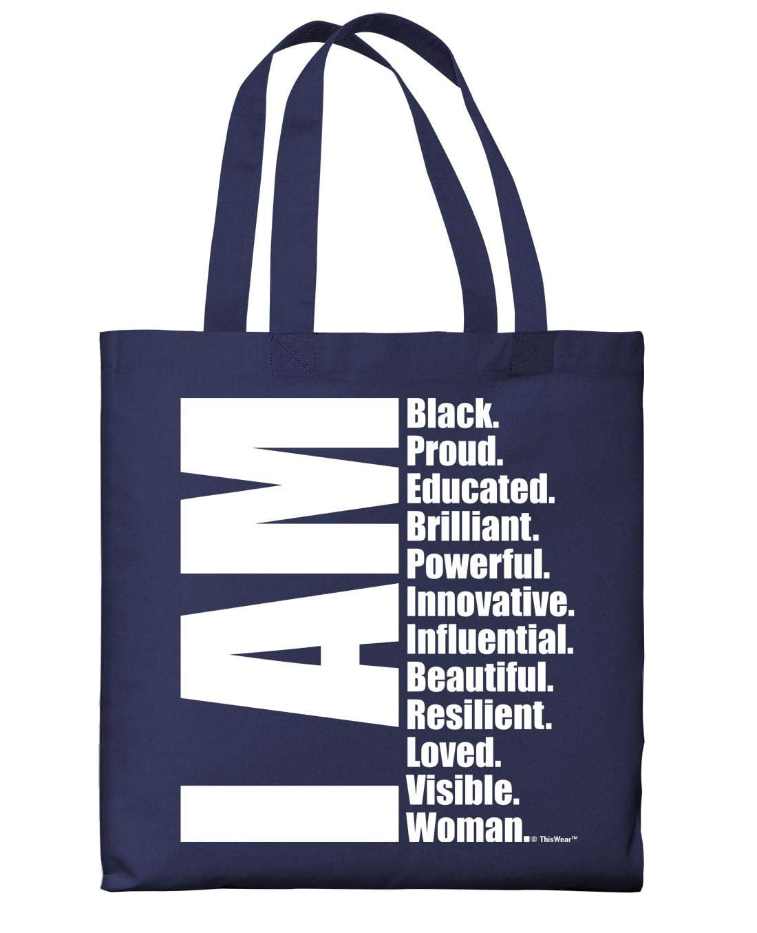ThisWear Civil Rights Movement Tote Bag I Am Black Proud Brilliant ...