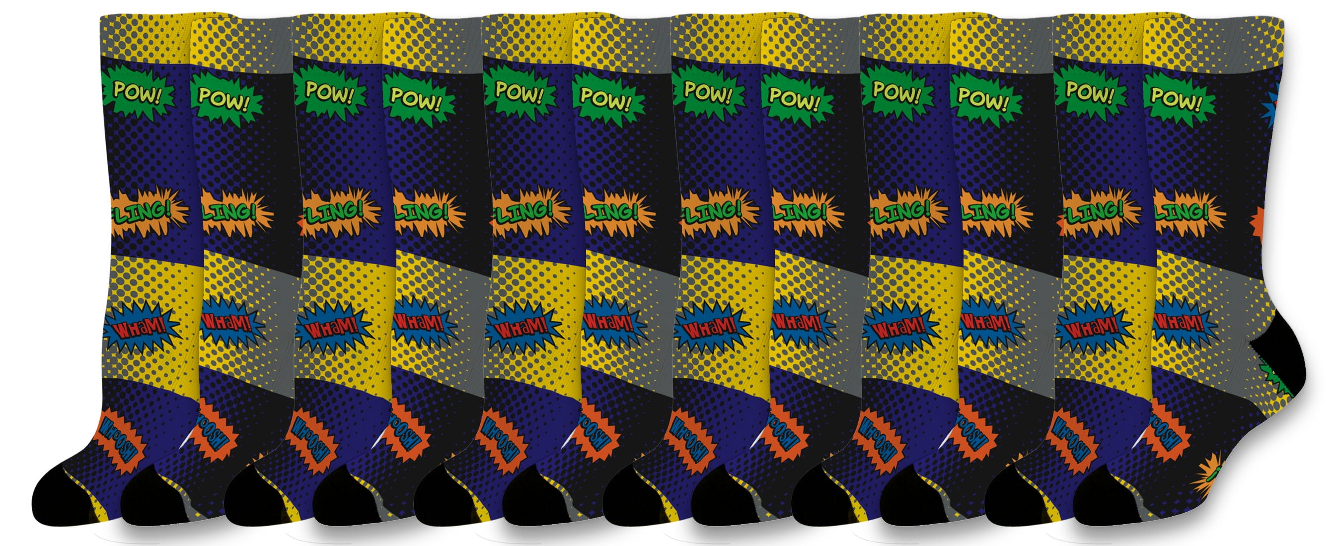 ThisWear Comic Party Supplies Comic Book Sound Effect Socks Comic ...