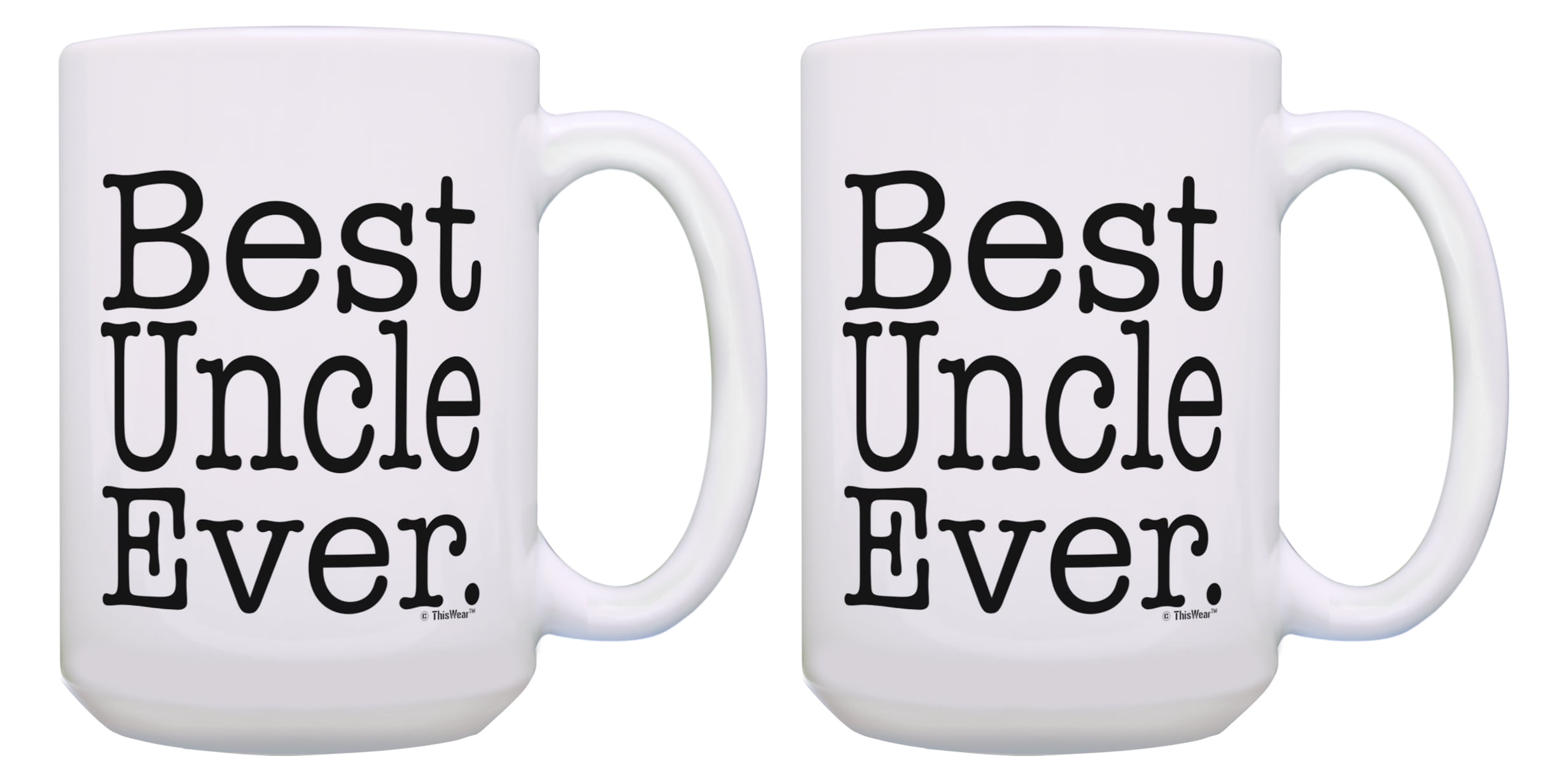 ThisWear Cool Uncle Gifts Best Uncle Ever Mug Set Best Uncle Birthday ...