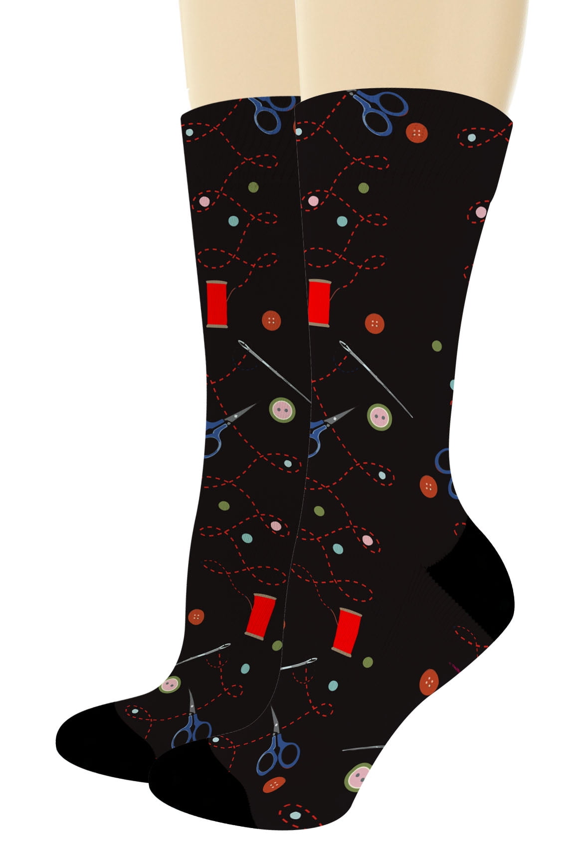 ThisWear Craft Gifts Thread & Sewing Needle Socks Sewing Themed Gifts ...