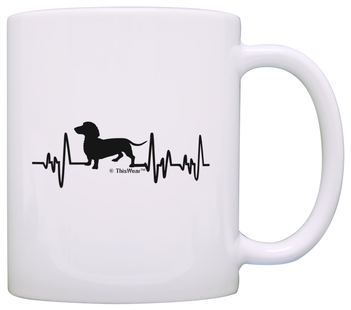 ThisWear Dachshund Gifts for Women Dog Lover Heartbeat Weiner Dog ...