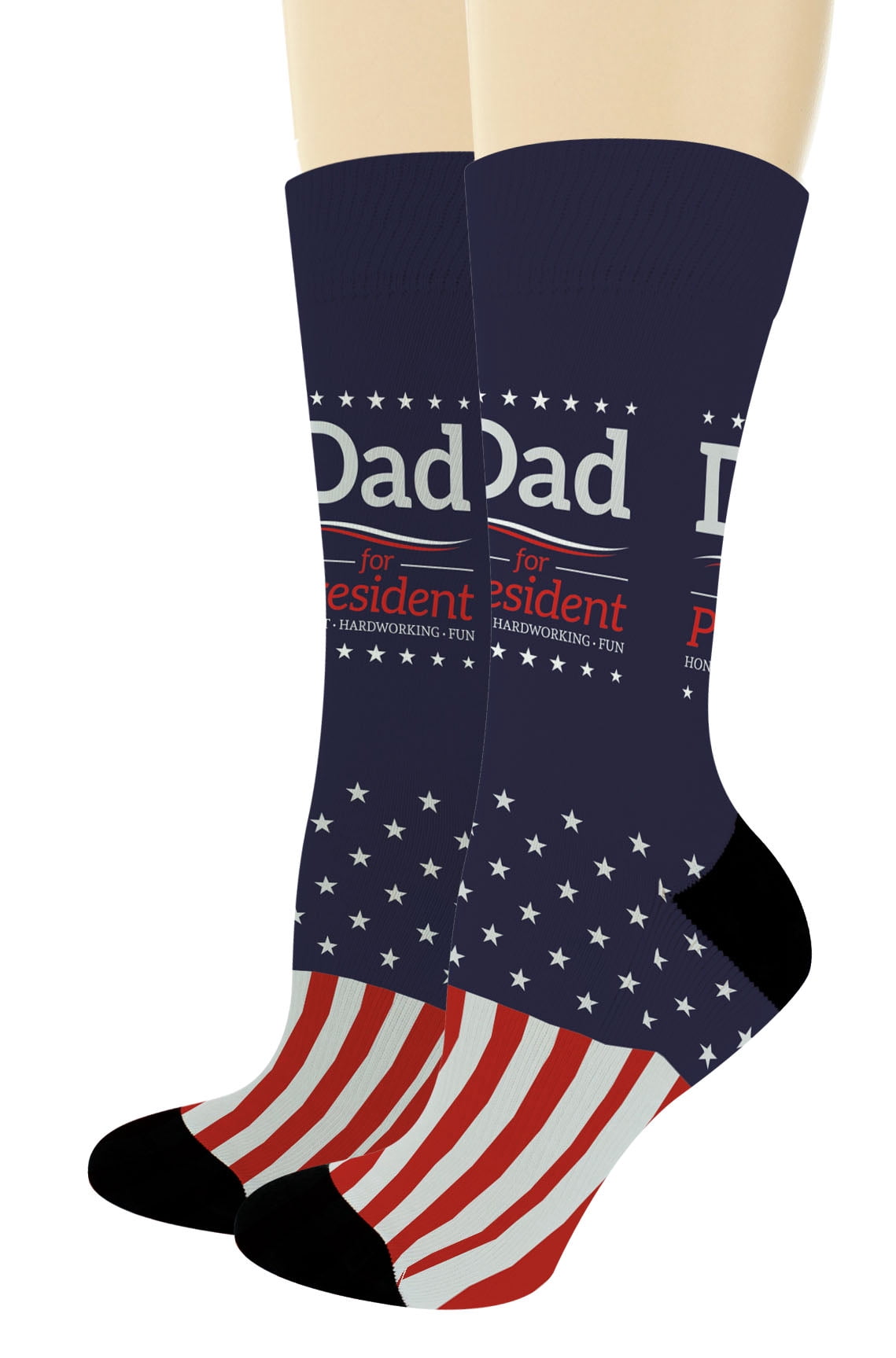 ThisWear Dad Birthday Gifts Dad for President Funny Dad Novelty Socks ...