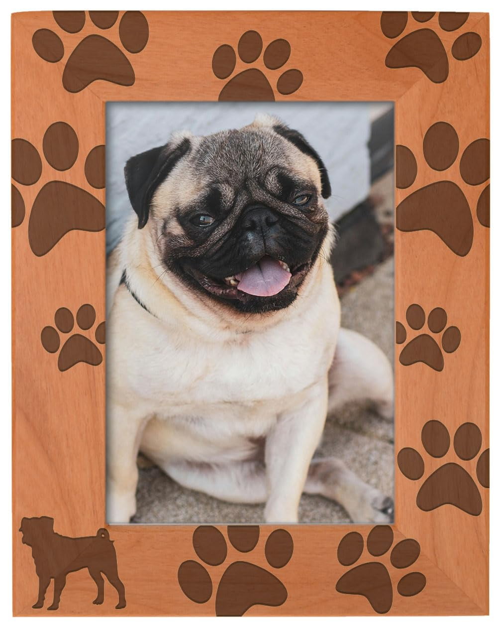 ThisWear Gifts For All By Rachel Olevia Dog Lover Gift Pug Silhouette ...