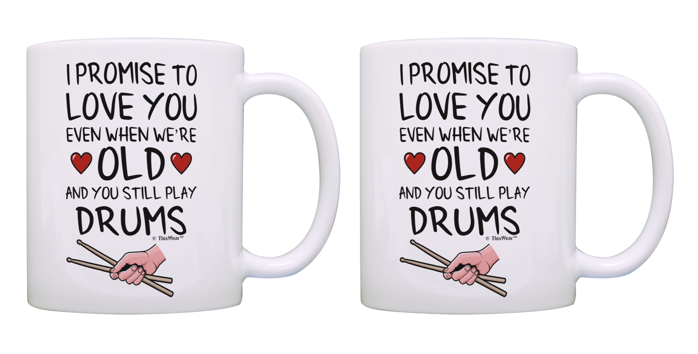 ThisWear Drummer Gift Set I Promise to Love You When Still Play Drums ...