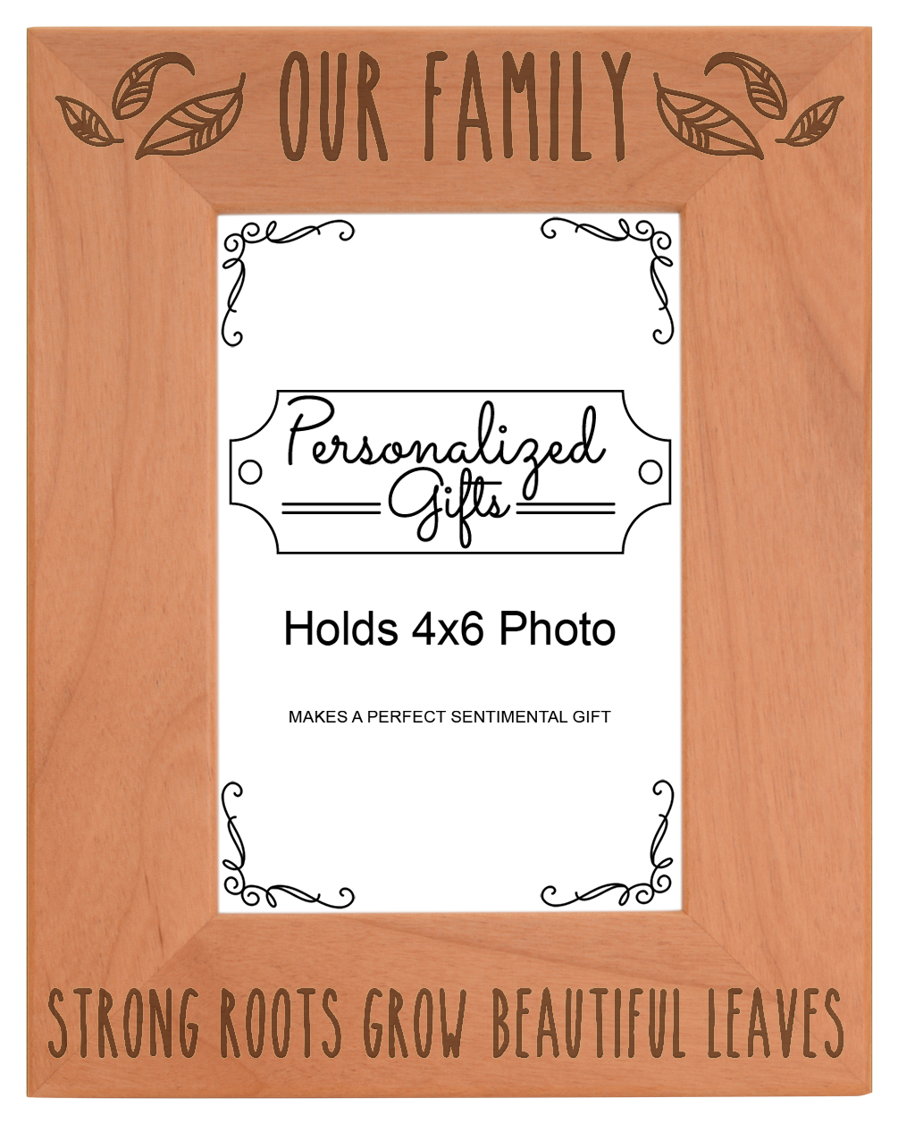 ThisWear Family Tree Picture Frame Our Family Strong Roots Grow ...