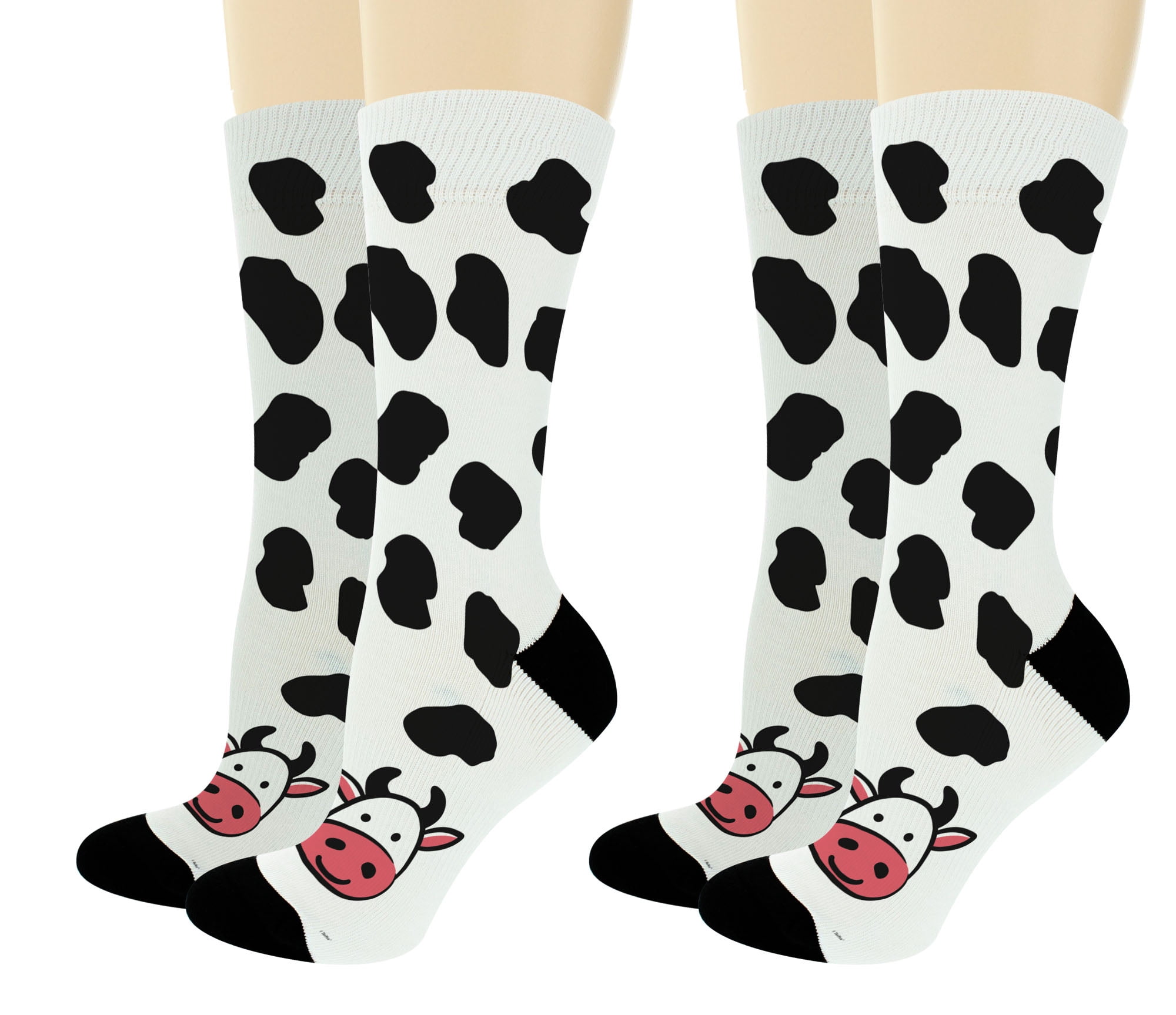 ThisWear Farm Animal Socks Cow Pattern Socks Cute Cow Related Gifts ...