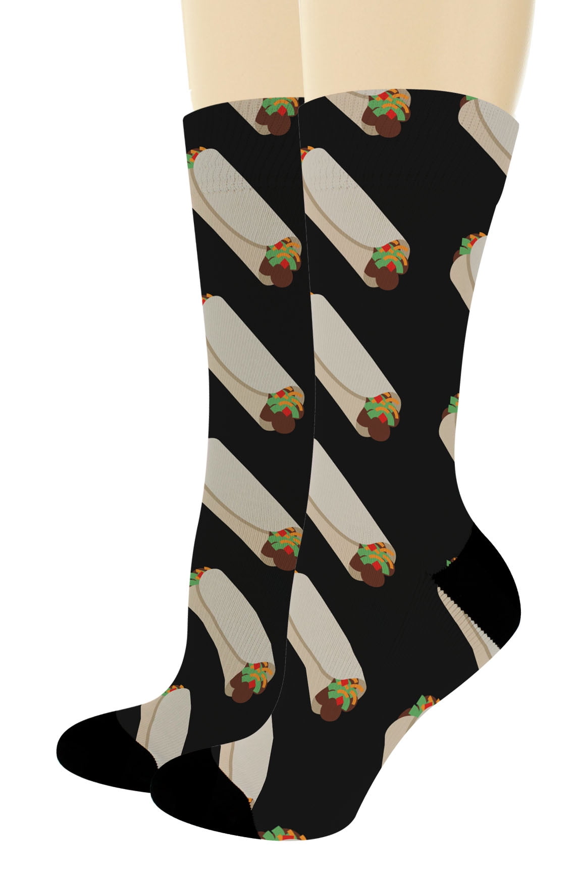 ThisWear Food Birthday Gifts Foodie Socks Burrito Printed Socks Taco ...