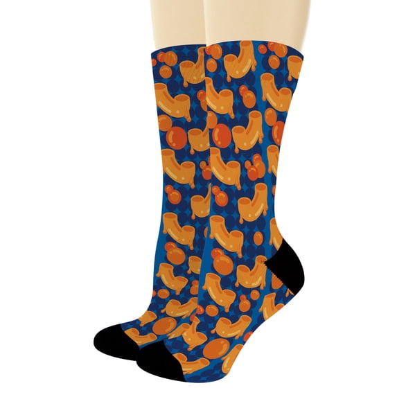 ThisWear Food Gifts Mac and Cheese Printed Socks Foodie Socks Food ...