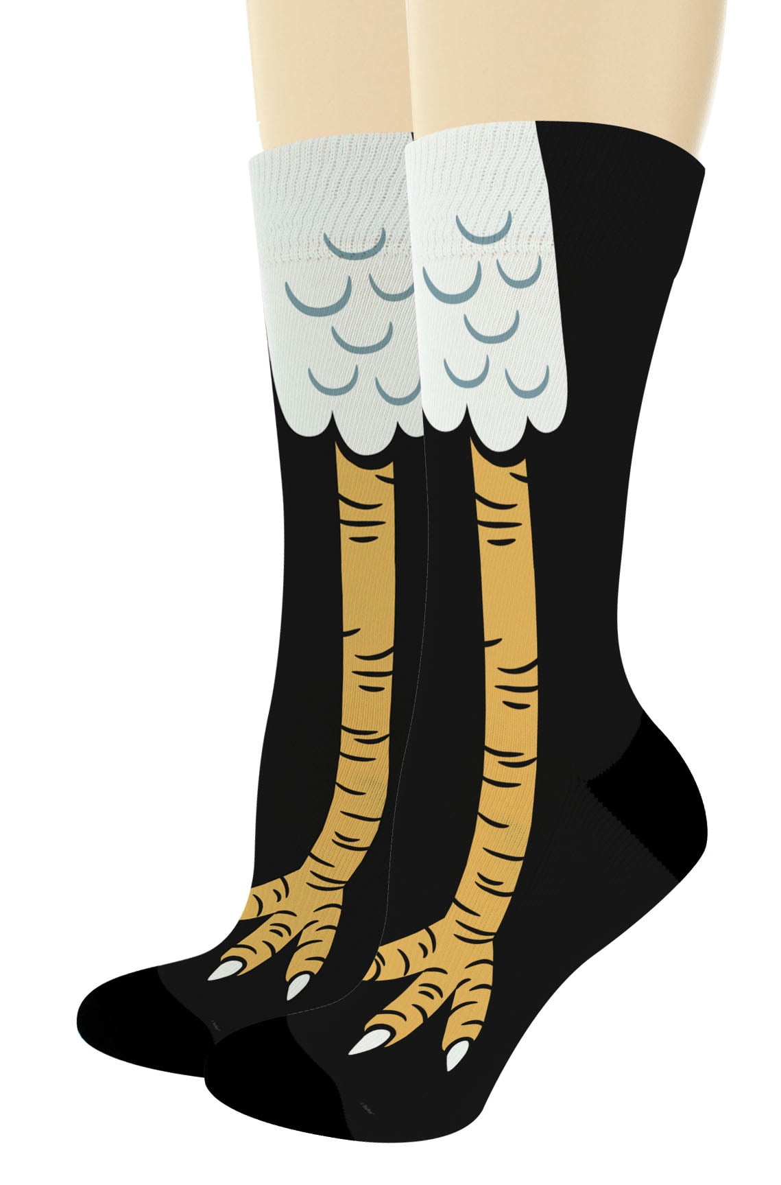 ThisWear Fun Crew Socks Bird Leg Socks Christmas Gag Gift Bird Socks ...