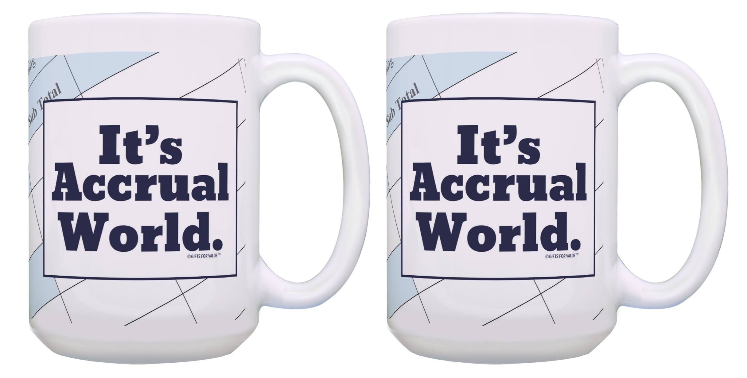 ThisWear Funny Accountant Mugs It's Accrual World Accounting Coffee Cup ...