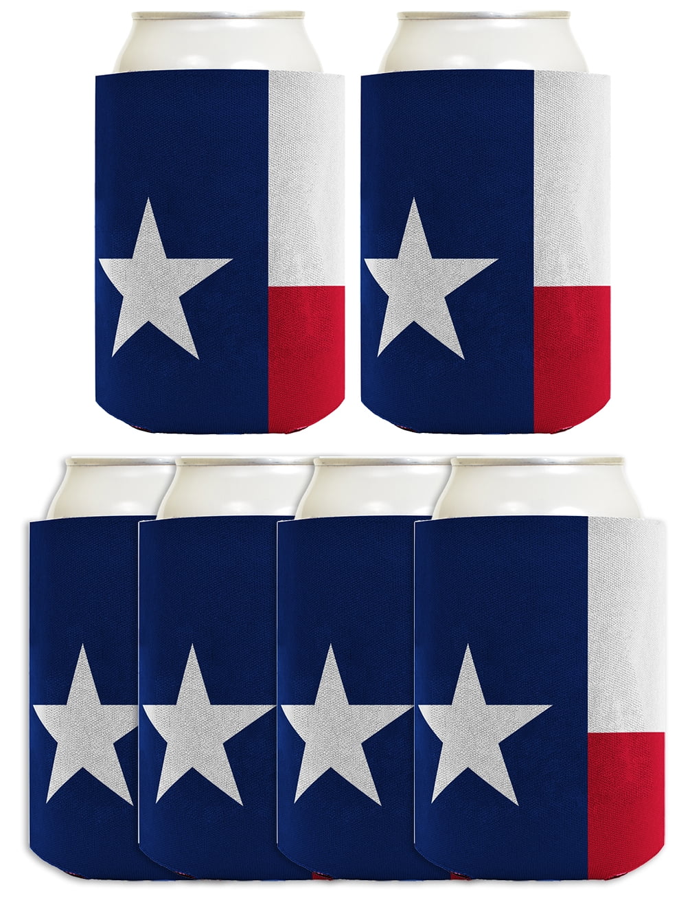ThisWear Funny Beer Coolie Texas Flag Lone Star State Pride 6 Pack Can ...