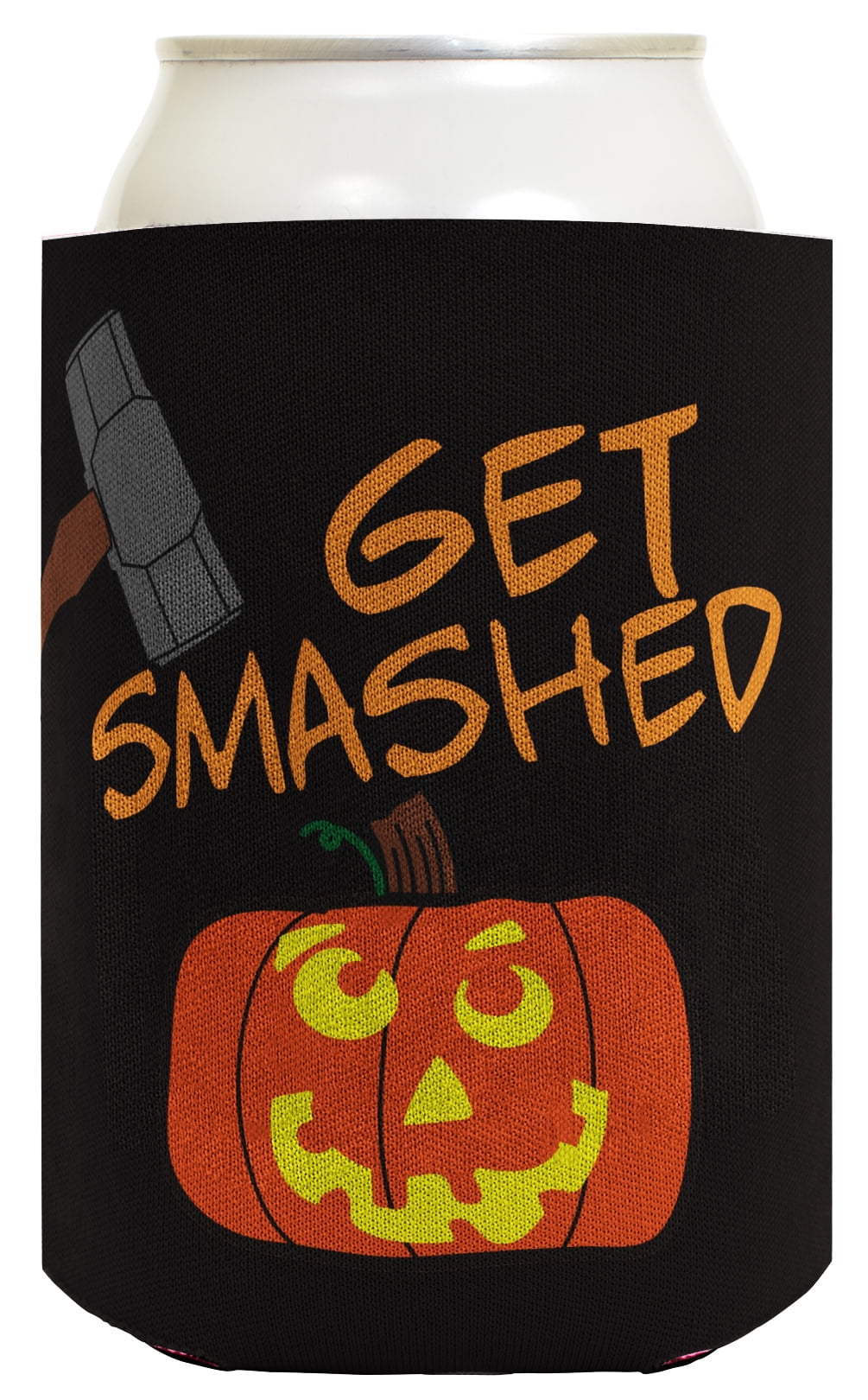 ThisWear Funny Halloween Beer Coolie Get Smashed Jack o Lantern Pumpkin ...