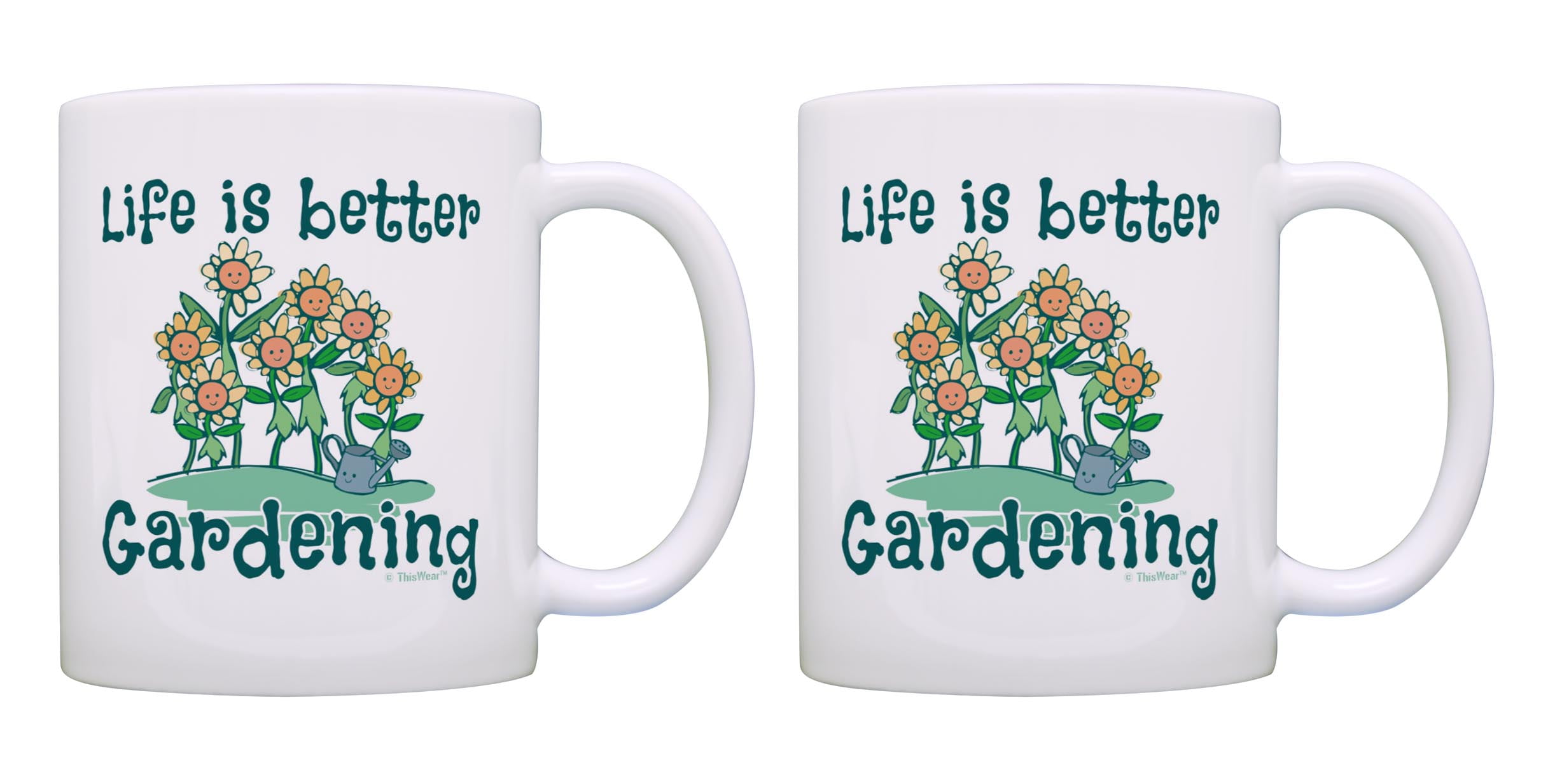 ThisWear Gardener Gift Set Life is Better Gardening Garden Coffee Mug ...
