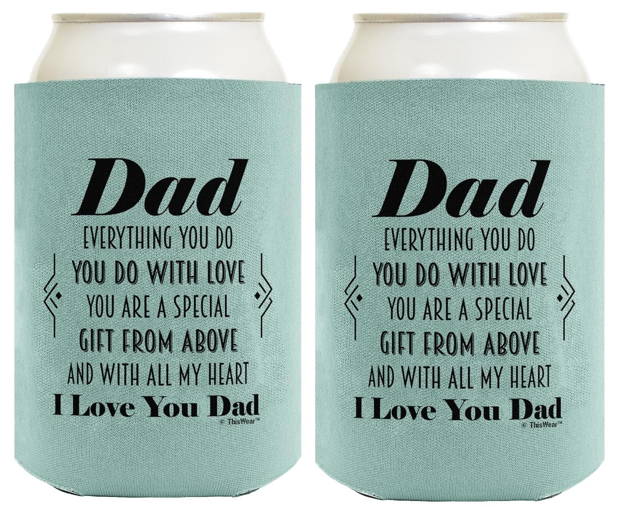 Gifts For Dad You Are A Gift From Above Poem 2-Pack Can Drink ...