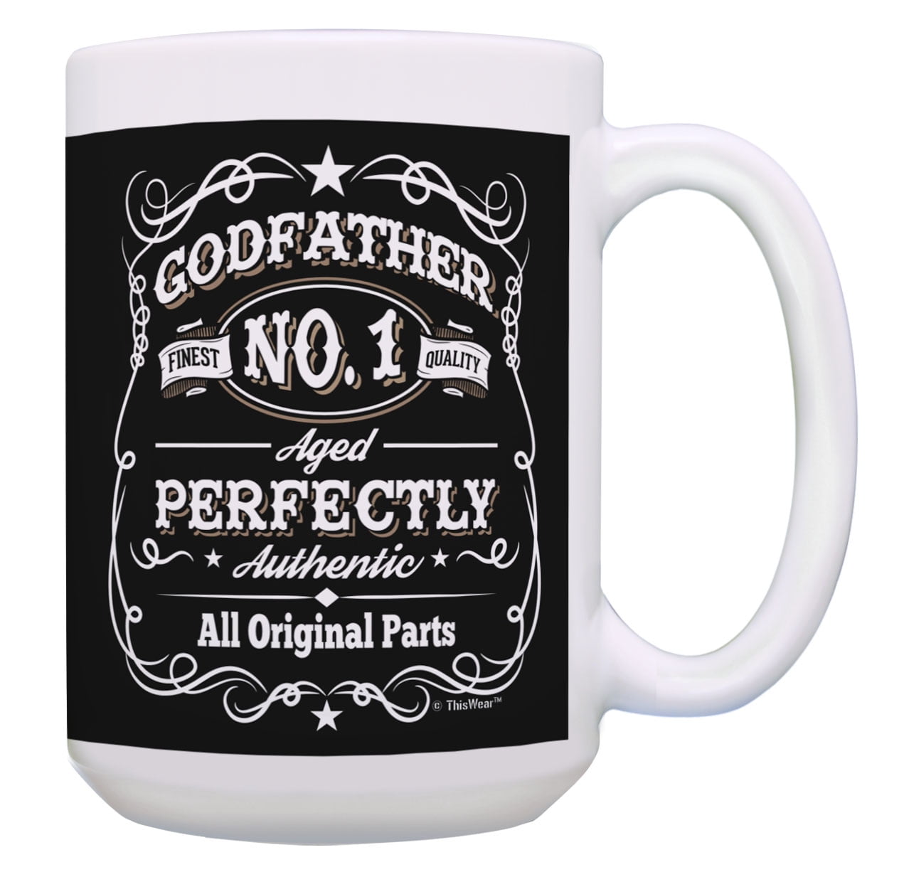 ThisWear Godfather Birthday Cup Authentic All Original Parts Mug Bday ...