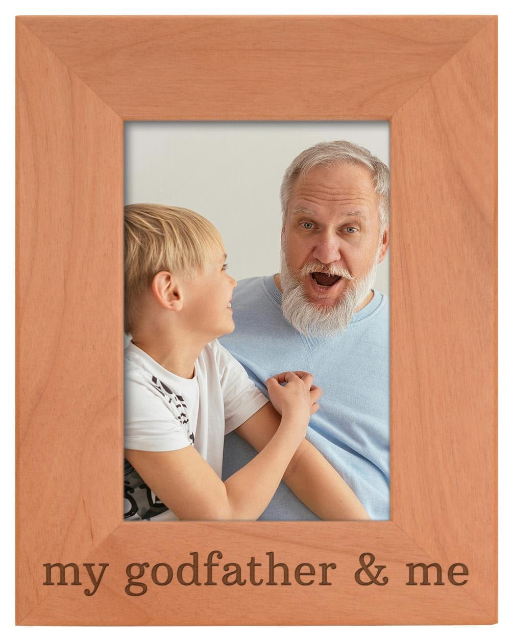 ThisWear Godfather Picture Frame Godfather Me Natural Wood Engraved 4x6 ...