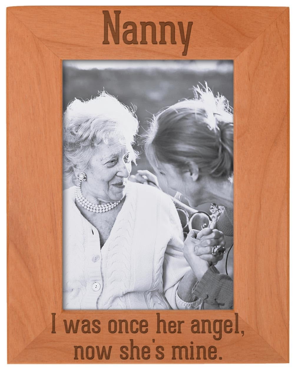 ThisWear Grandma Memorial Frame Nanny I Was Once Her Angel Now She's ...