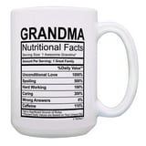 ThisWear Grandmother Gifts 1 Awesome Grandma Nutritional Facts Mug for ...